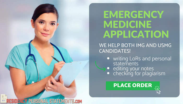 Professionally Written Emergency Medicine Personal Statement