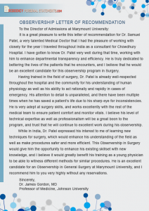 Winning Medical Observership Personal Statement | IMG & USMG